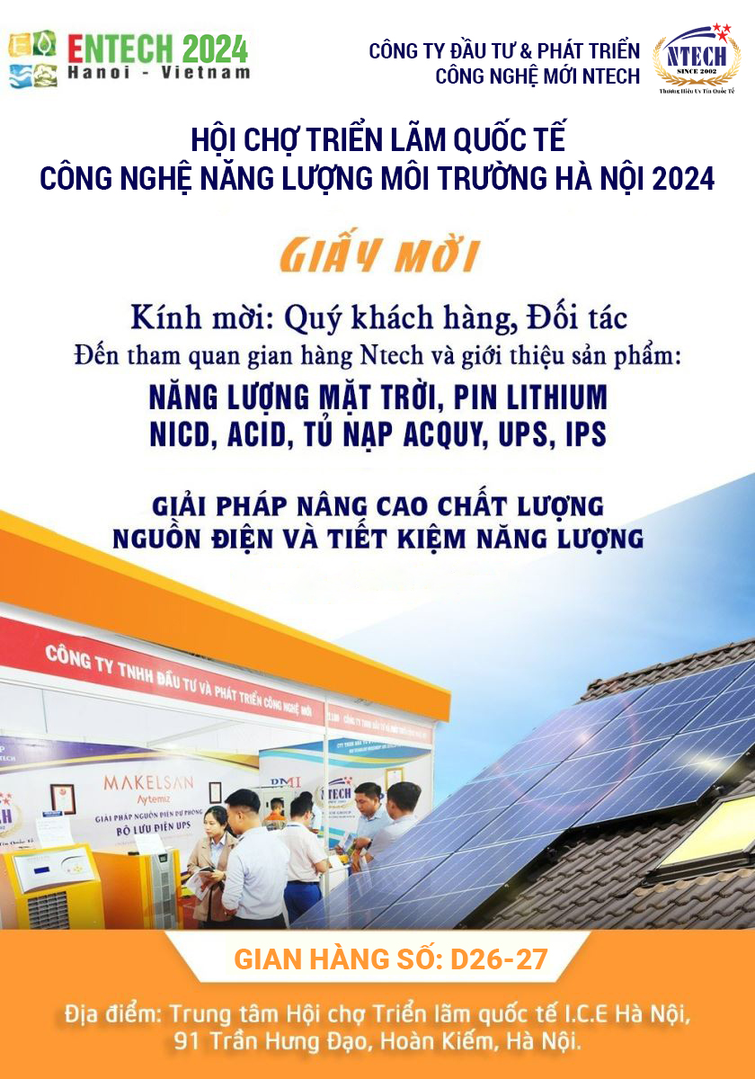 Tham Gia Hội Chợ Triển Lãm Quốc Tế Công Nghệ Năng Lượng Môi Trường Hà Nội 2024 Cùng NTECH Group